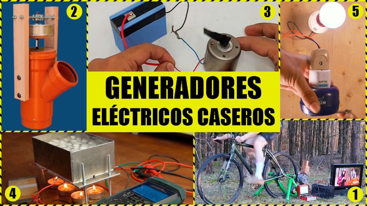 TOP 5 Generadores Eléctricos Caseros que tú mismo puedes construir | VÍDEO